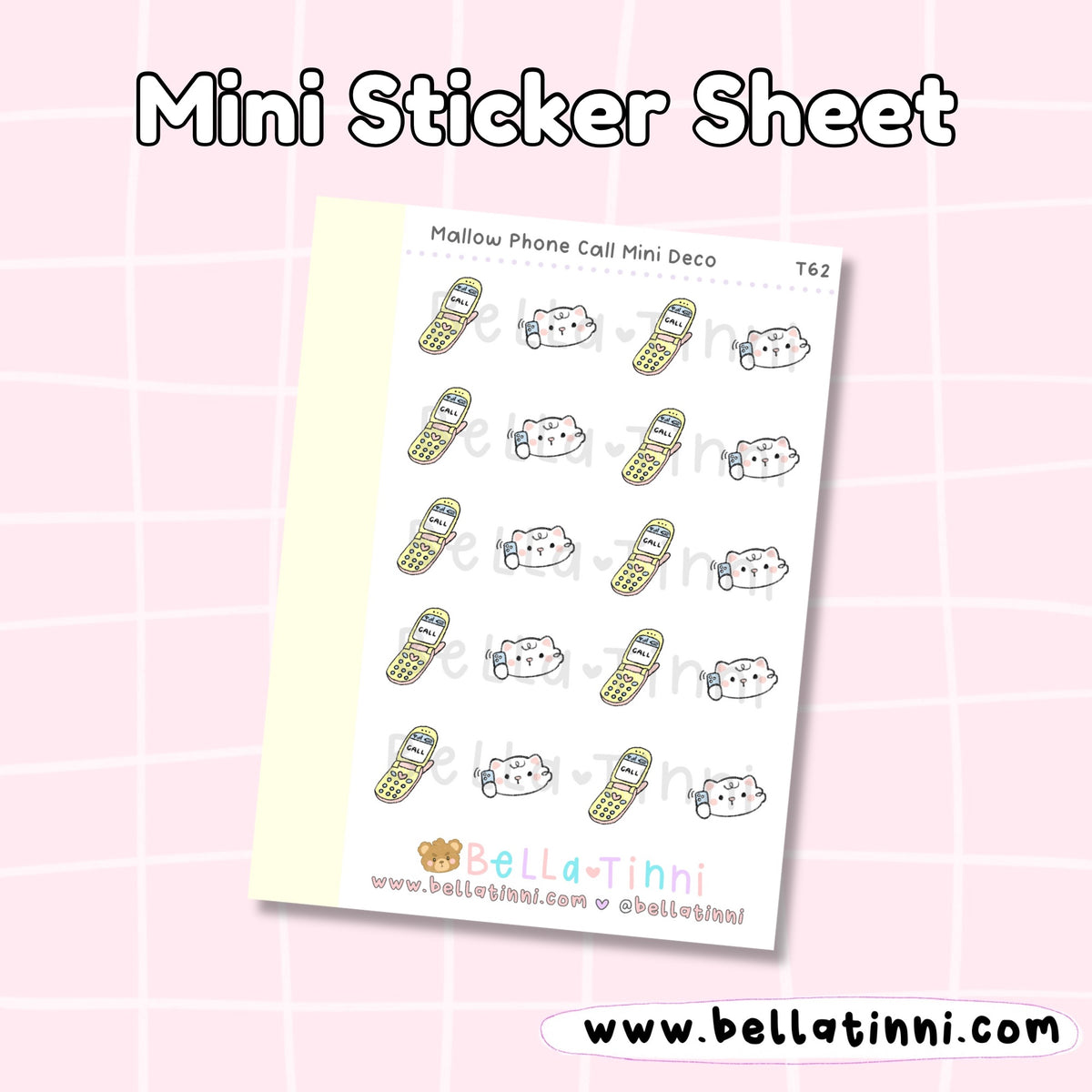 Mallow Phone Call deco - Regular and Mini sizes – Bella Tinni