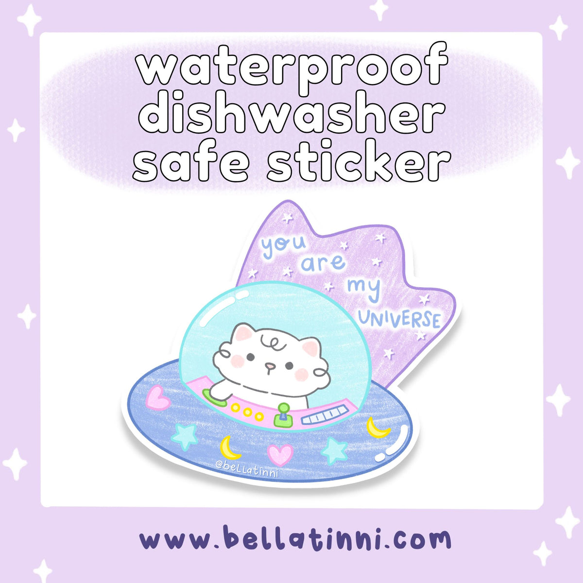 Mallow Universe- Waterproof Vinyl Sticker - D81 – Bella Tinni